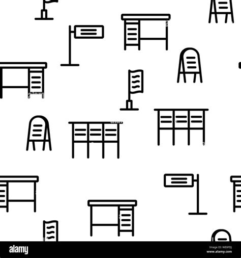 Outdoor Advertising Seamless Pattern Vector Stock Vector Image And Art Alamy