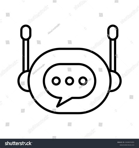 Chat Bot Icon Virtual Assistant Bot Stock Vector Royalty Free