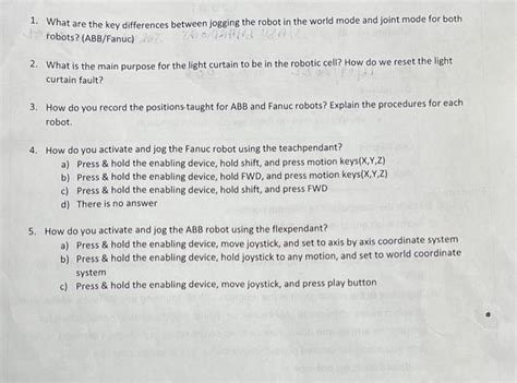 Solved 1 What Are The Key Differences Between Jogging The Chegg Com