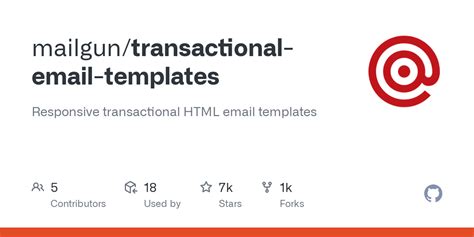 GitHub Mailgun Transactional Email Templates Responsive Transactional HTML Email Templates