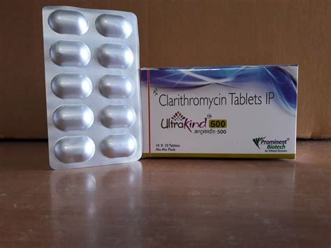Clarithromycin Tablets 500 Mg At Rs 446 Stripe Clarithromycin Tablets In Baddi Id 2852167598012