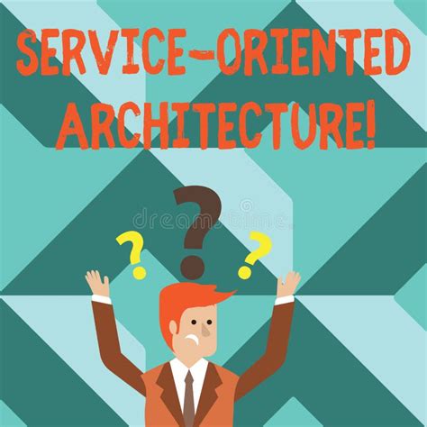 Soa Service Oriented Architecture Under Principle Of Service Encapsulation Stock Illustration