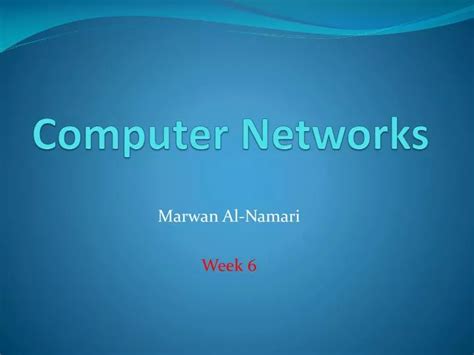 PPT Computer Networks PowerPoint Presentation Free Download ID 2884556