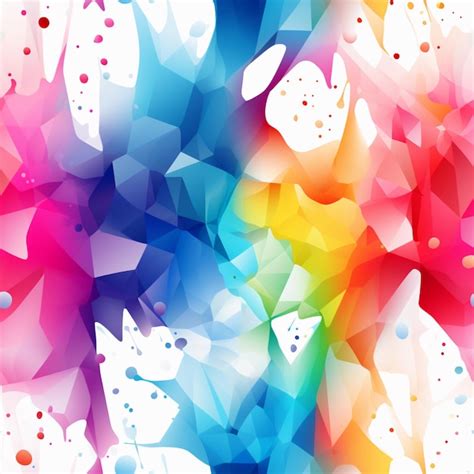 Premium Ai Image Abstract Colorful Background With Triangles And Dots Generative Ai