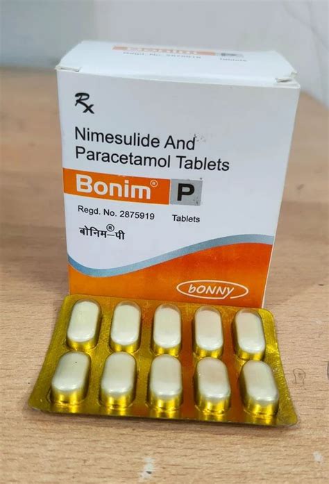 Nimesulide Paracetamol Tablets 50mg At ₹ 500 Box In Patna Id 2855510697230