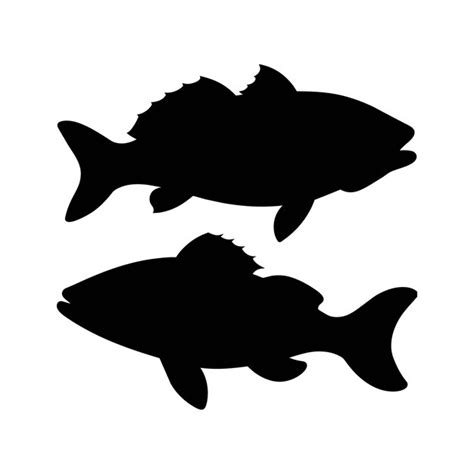Premium Vector Silhouette Of Cod Fish On White