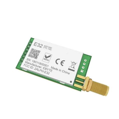 Sx1278 Lora 433mhz 30dbm 1w Serial Port Transceiver E32 433t30d Sma