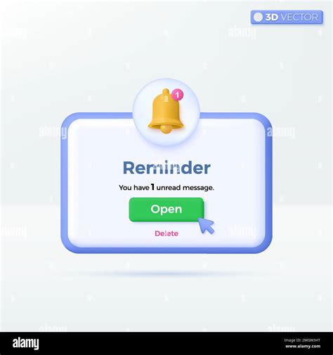 Reminder Notifications Page Banner Icon Symbols Advertising Business Planning Events