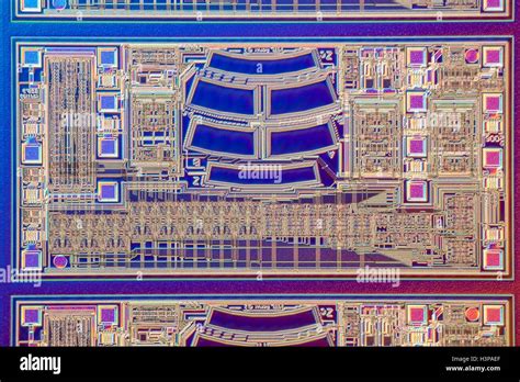 Computer Chip Light Micrograph Taken With Episcopic Lighting And