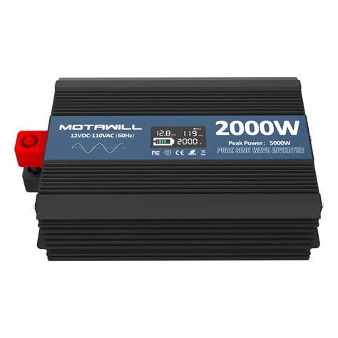 1000w 12v Pure Sine Wave Power Inverter Motawill Battery