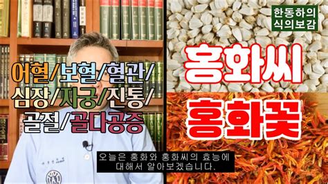 [식의보감] 홍화와 홍화씨의 효능 혈관을 깨끗하게 하고 어혈을 제거하며 보혈하며 심장병 자궁건강 소염 골절회복과 골다공증에도 좋다 Youtube