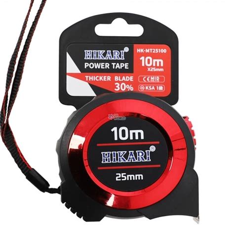 히카리 줄자 Hk Mt25100 셀프락 10mx25mm 공구월드