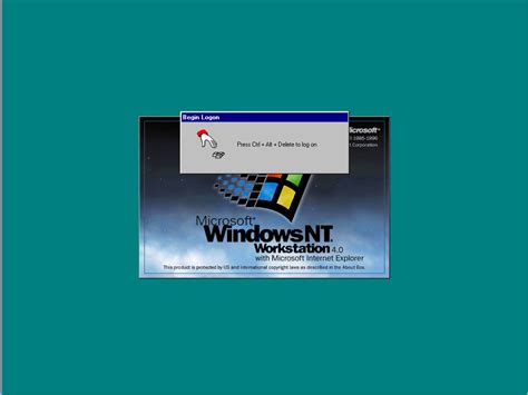 Logon Screen For Windows Nt Workstation 40 Core Dump