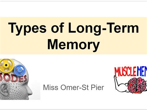 Memory Types Of Long Term Memory LTM Teaching Resources