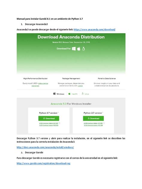 Tutorial Instalacion Gurobi Pdf Python Lenguaje De Programación Informática
