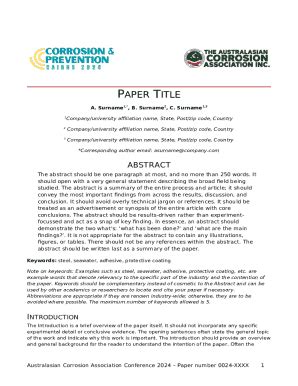 Technical Paper Template Doc Template PdfFiller