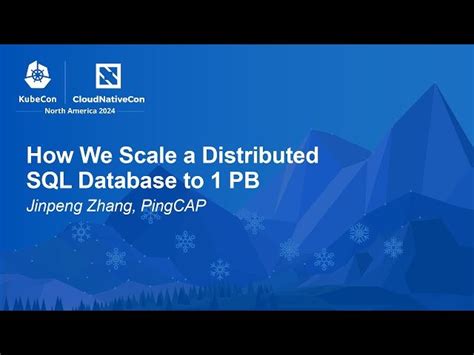 Free Video How We Scale A Distributed Sql Database To 1 Pb From Cncf Cloud Native Computing