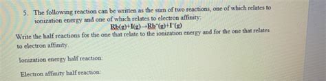 Solved 3 Which Sequence Lists The Ions In Order Of