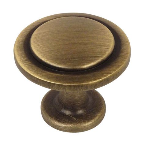 Cosmas 5560bab Brushed Antique Brass Cabinet Knob Cosmas