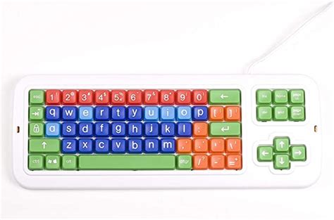 Clevy Colored Keyboard Large Print Letters And Keys