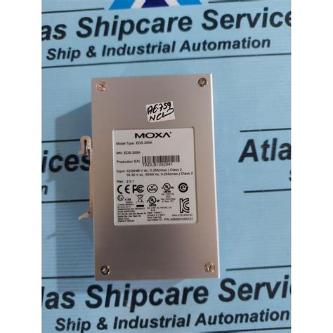 MOXA EDS 205A 5 PORT COMPACT UNMANAGED ETHERNET SWITCH Atlas Shipcare Services
