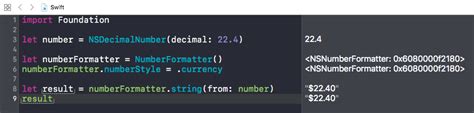 ios swift 3 and numberformatter currency ¤ stack overflow