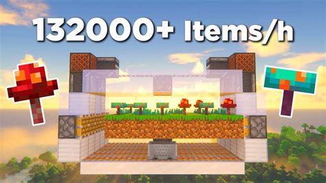 Minecraft Cheapest Fastest Fungus Farm FULL Tutorial YouTube