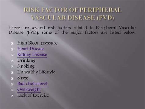 Peripheral Vascular Disease Pvd Ppt