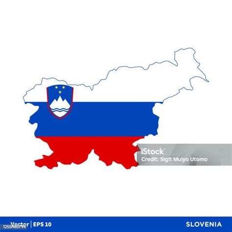 슬로베니아 유럽 국가지도 및 플래그 벡터 아이콘 템플릿 일러스트 디자인 벡터 Eps 10 0명에 대한 스톡 벡터 아트 및 기타 이미지 Istock