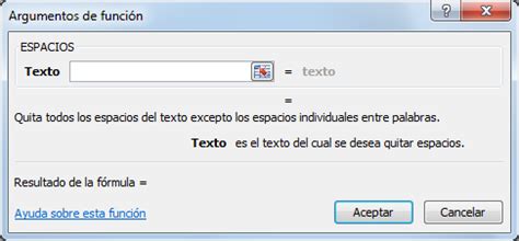 Para qué sirve la función ESPACIOS en excel Funciones De Excel Excel Intermedio