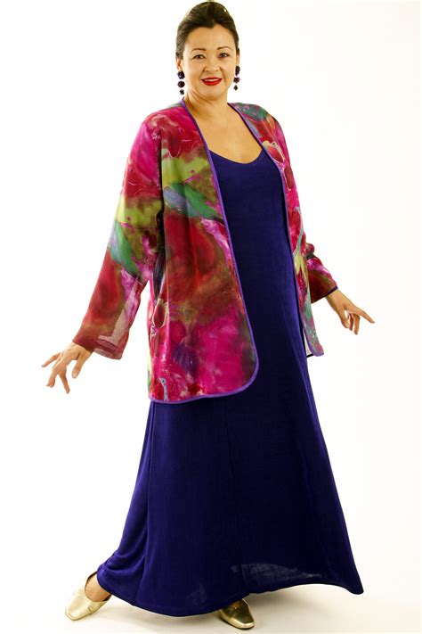 Plus Size Special Occasion Jacket Hot Pink Green Purple Silk 1820
