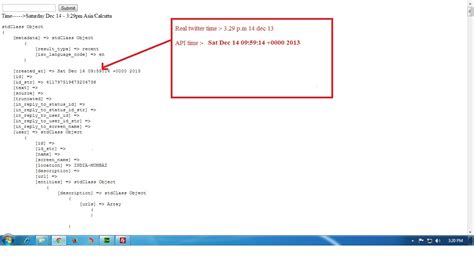 Php Twitter Api 11 Does Not Giving Correct Time Stack Overflow