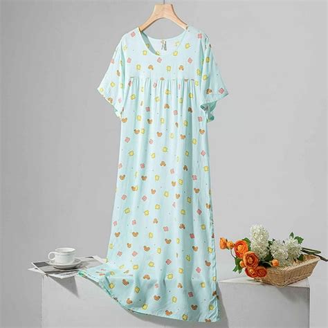 Elvqul Plus Size Nightgowns For Women Soft Cotton Long Shirts For Women