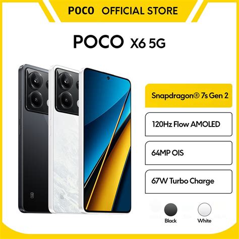 Jual POCO X6 12 256GB Powerful Snapdragon 7s Gen 2 120 Hz FIow AMOLED 64MP Triple