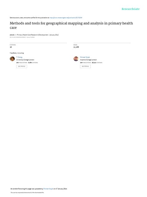 Methods And Tools For Geographical Mapping And Ana Pdf Geographic Information System