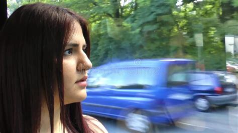 Young Girl In The Train Stock Footage Video Of Girl 42795966