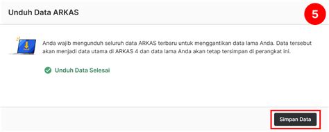 Fitur Unduh Database Pada ARKAS ARKAS