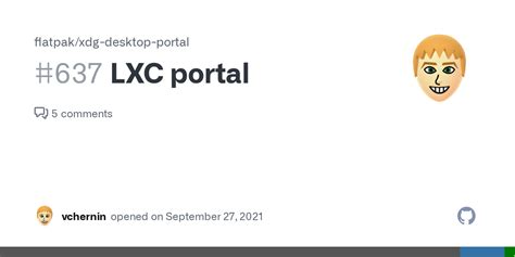 LXC Portal Issue Flatpak Xdg Desktop Portal GitHub