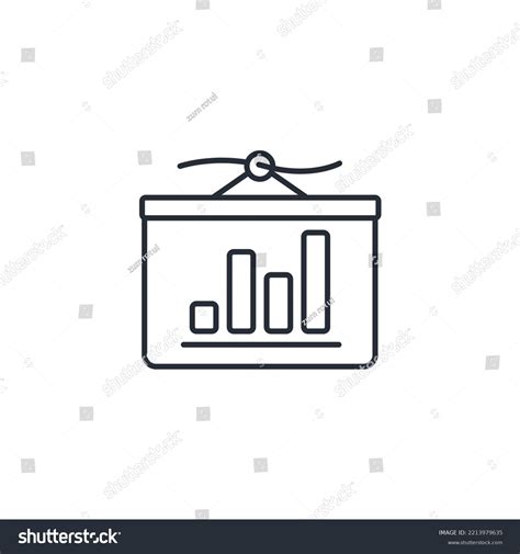 Bar Graph Thin Line Icons Vector Stock Vector Royalty Free 2213979635 Shutterstock