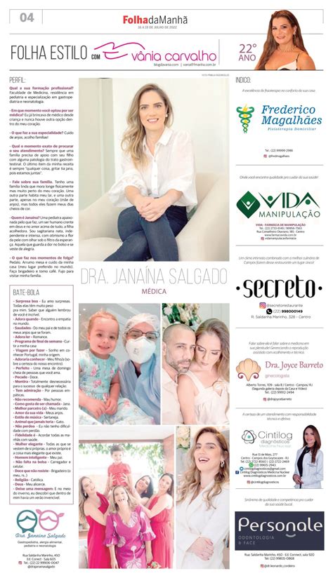 Entrevista Com A Enfermeira E Empresária Vânia Carvalho