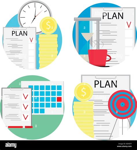 Implementation Plan Icon Vector Business Cut Out Stock Images