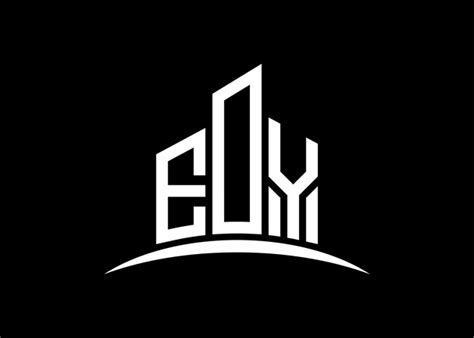 Premium Vector Letter Eoy Building Vector Monogram Logo Design