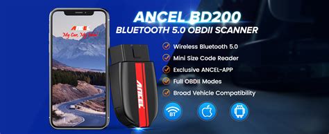 Ancel Bd200 Obd2 Bluetooth 5 0 Scanner Code Reader And App For Iphone