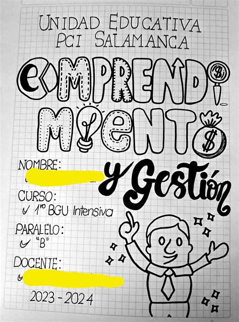 Caratula De Emprendimiento Y Gestión Emprendimiento Y Gestion Letras