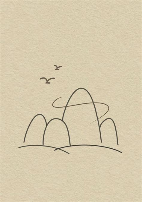 山峰简笔画素材简单（共19张） 简笔画图片大全