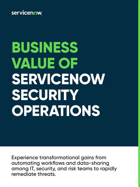 Business Value Of ServiceNow Security Operations IT Pro