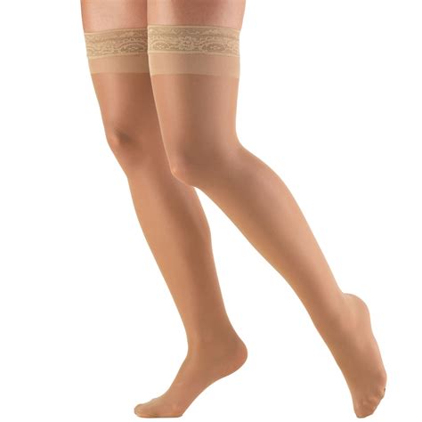 Truform Sheer Compression Stockings 8 15 Mmhg Womens Thigh High 20