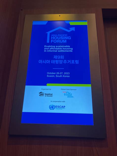 Hyewon Hwang On Linkedin Habitatforhumanity Unescap