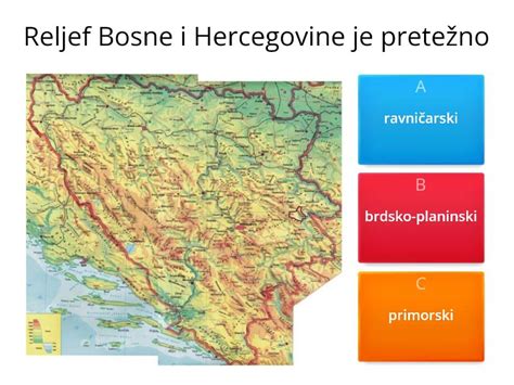 Prirodno Geografske Karakteristike Bosne I Hercegovine Quiz
