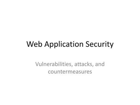 Ppt Web Application Security Powerpoint Presentation Free Download Id4007652